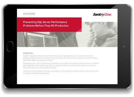 SentryOne on Twitter: "Don’t let #SQLServer performance problems make it to production. Save ...