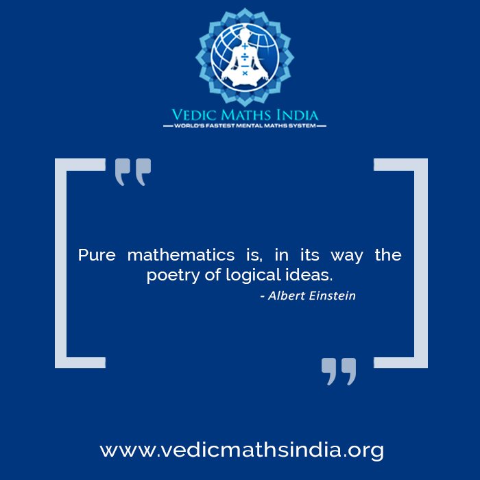 Vedic Maths India on Twitter: "Quote of the Day #EinsteinSpeak…