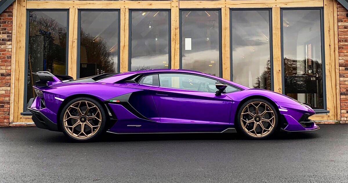 Voitures Lamborghini Violettes Mrs Modellautos Look Smart LS523E