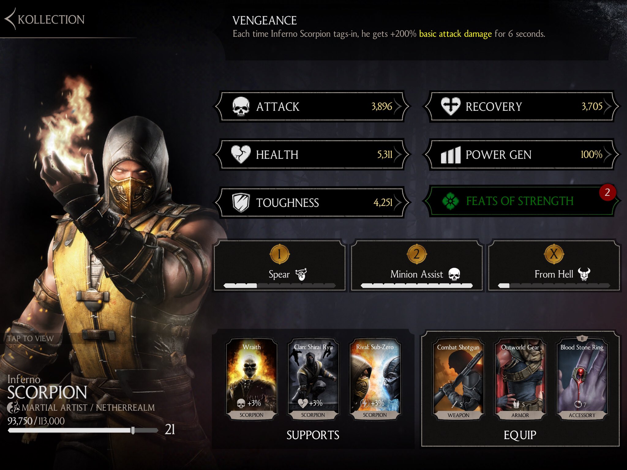 Scorpion Injustice Card