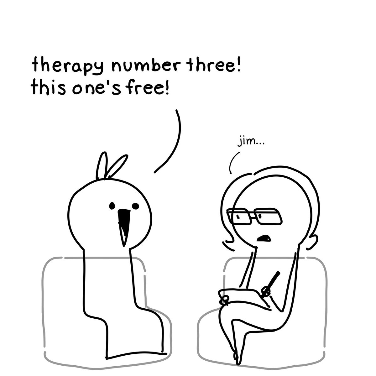 「comic : therapy 1 」Jim Mortensenの漫画