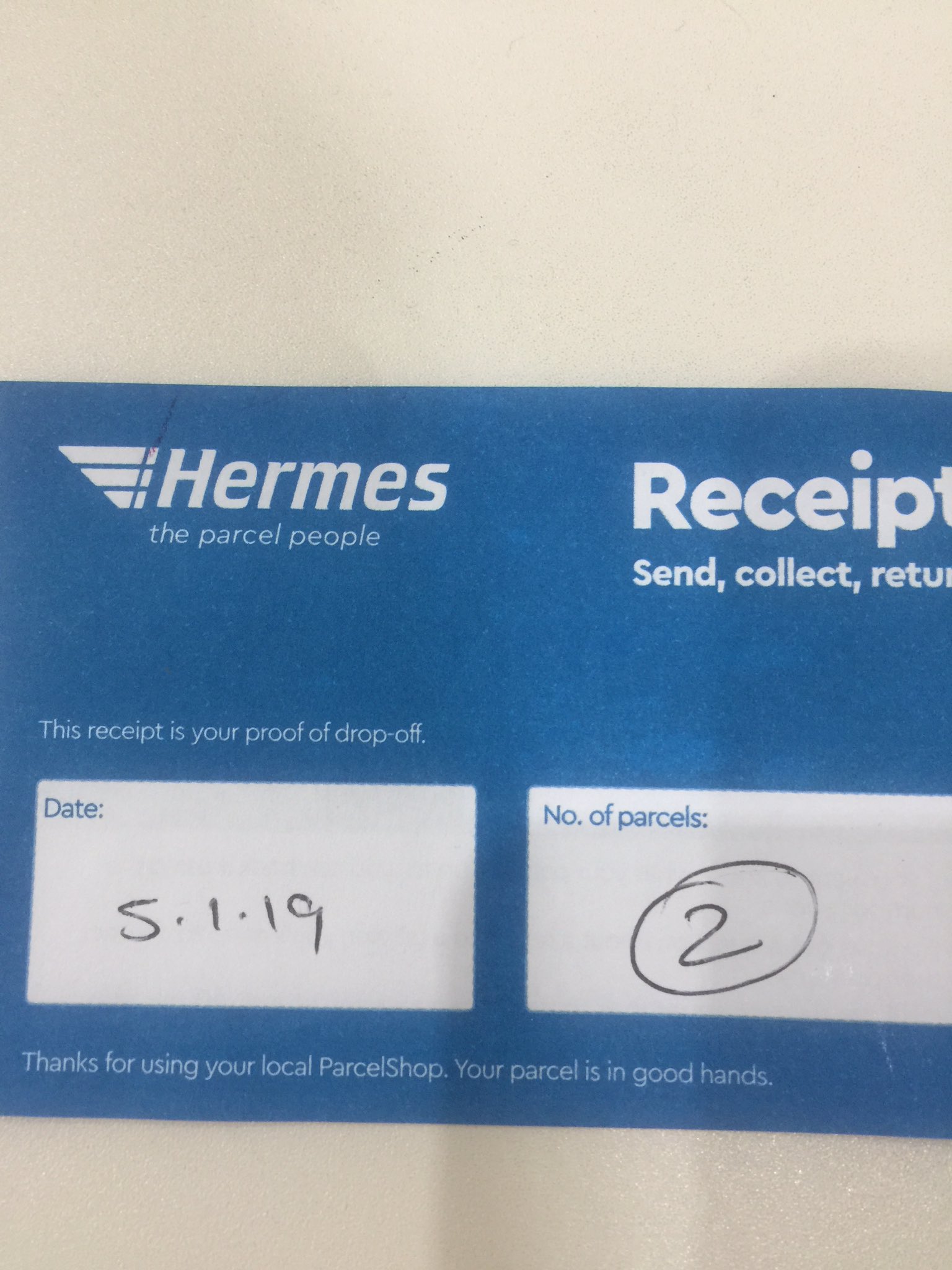 Hermes Receipt