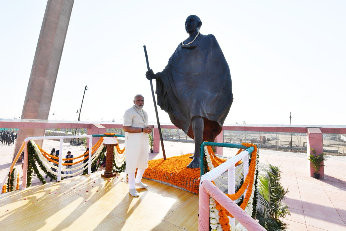 Live: PM Narendra Modi dedicates Dandi Salt Satyagrah Memorial to ...