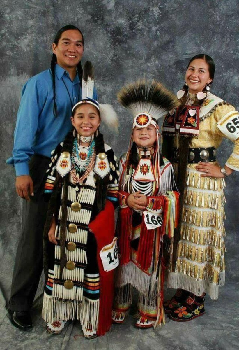 Traditional Native American Family