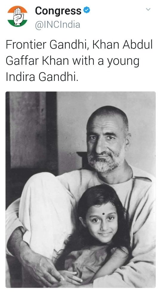 Rosy on Twitter: ".@INCIndia Does the girl sitting in lap of Frontier Gandhi, Khan Abdul Gaffar ...