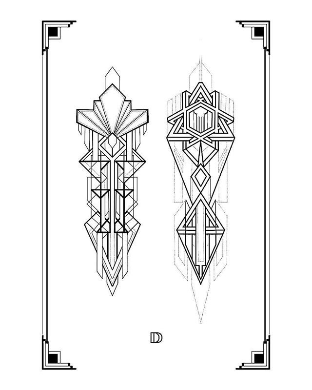 Art Nouveau Tattoo Design