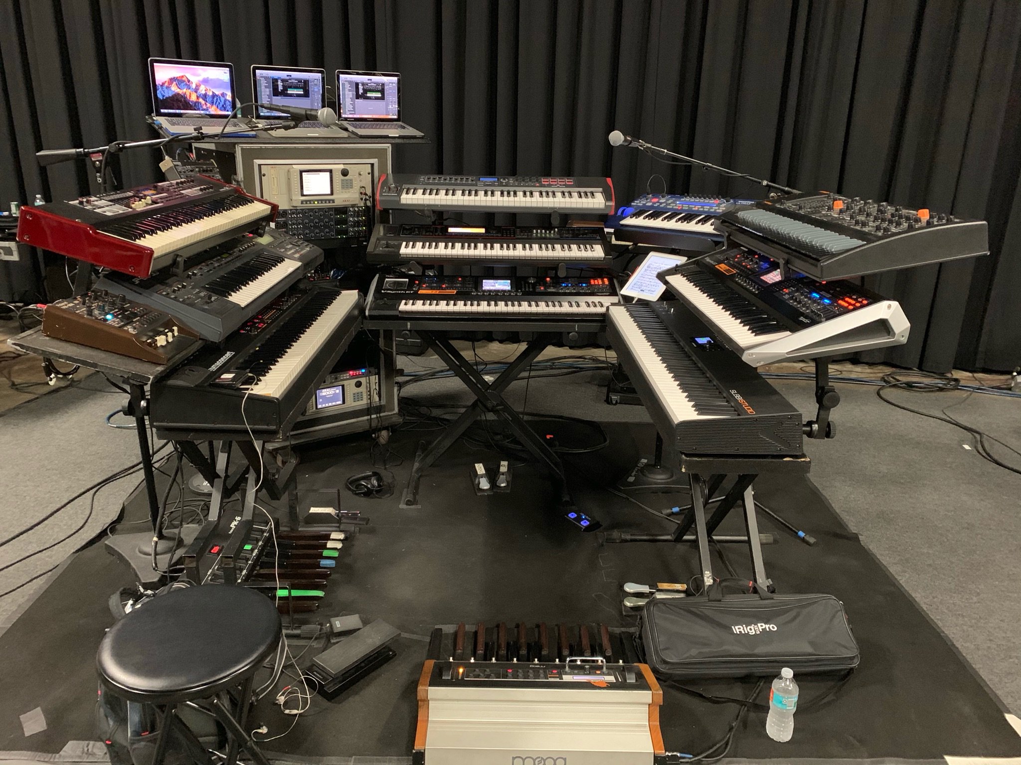 Geoff Downes Keyboard Setup