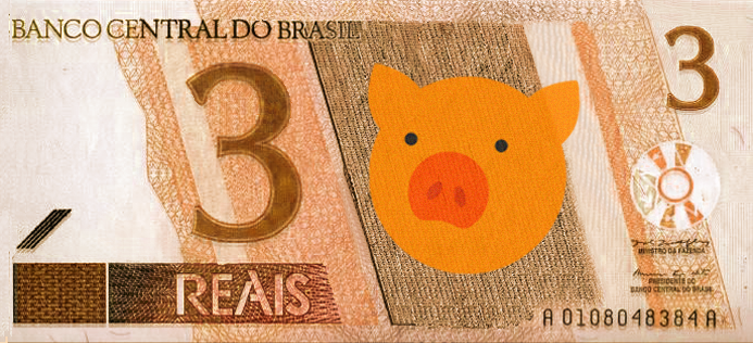 Nota De 3 Reais Notas De Três Reais Banzeiros