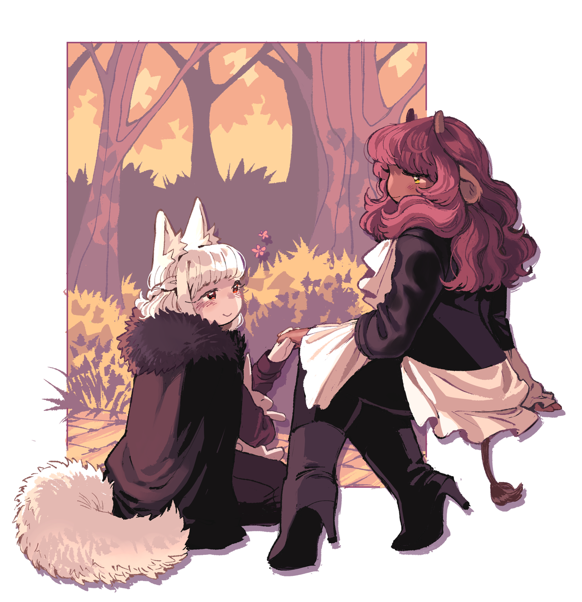 「my guest art for @burgeroise 's coquette」|rubyのイラスト