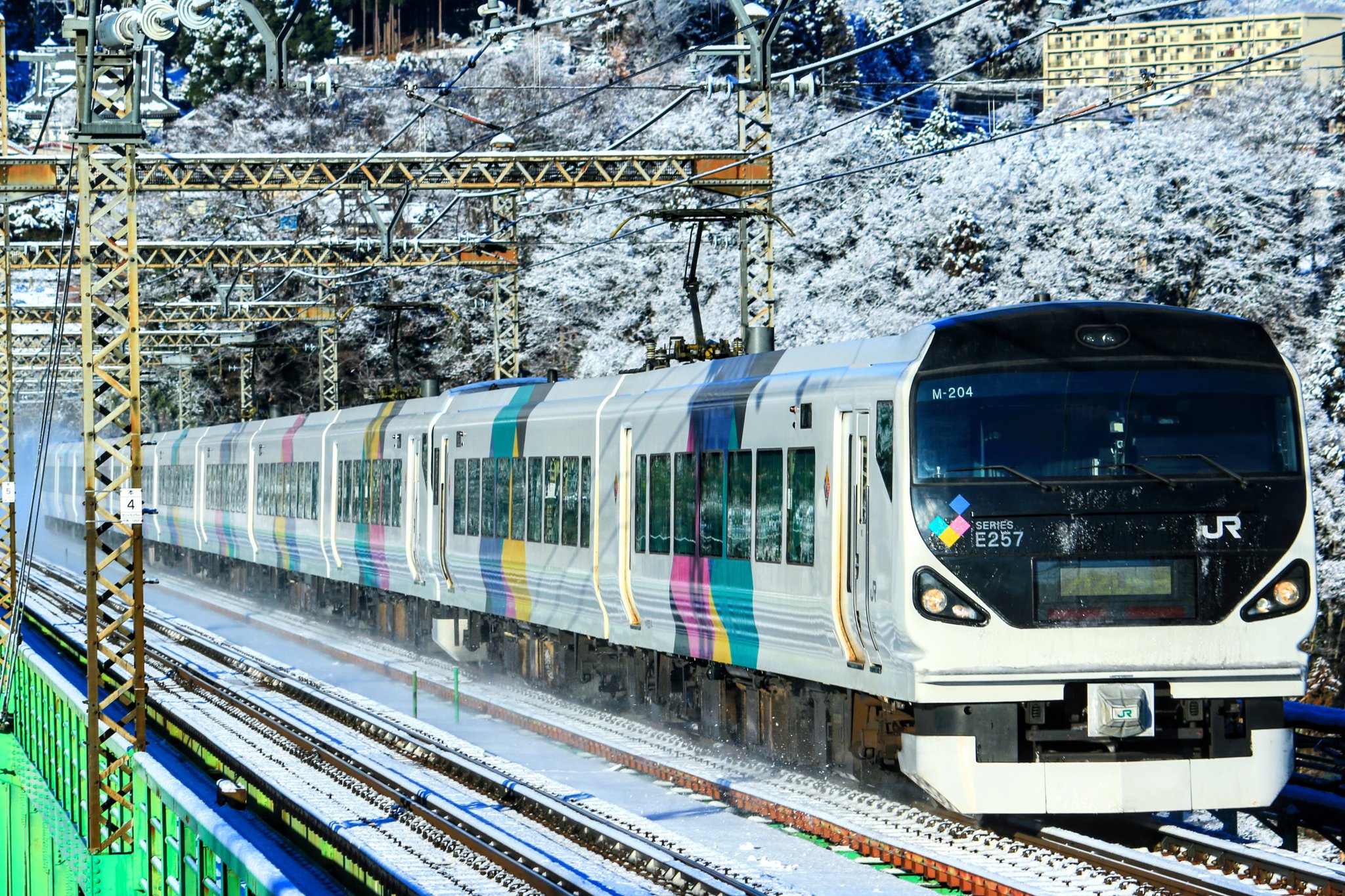 甲斐路鐵 on Twitter: "2019 2.1 E257 E353 @鳥沢橋梁 遂に念願の257×雪の写真が撮れました！うれしい！ https://t.co/gYggqoIg5x ...
