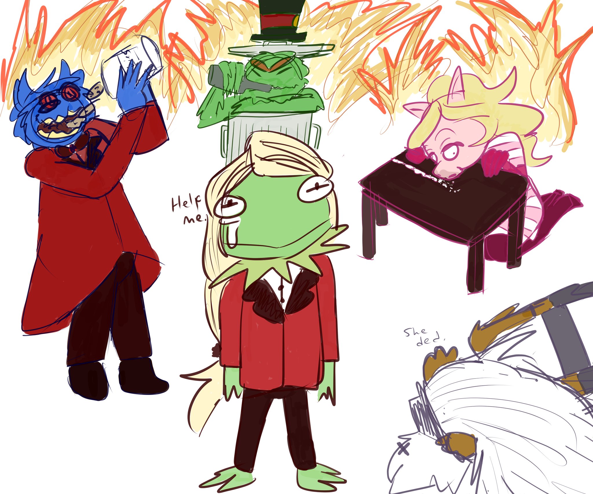 Ashes_Art (Commissions Opened! 💜) on Twitter: ""Welcome to the Muppet Hotel!" 😂 @AshNicholsArt ...