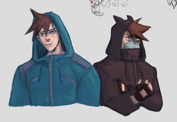 「drawpiling w friends and i made. a girl oc for once 」(gnashing sfx)の漫画