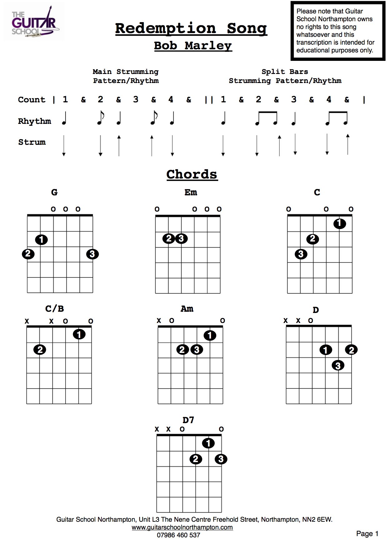 Redemption Song Chords Redemption Song Sheet Music For Voice, Piano Or