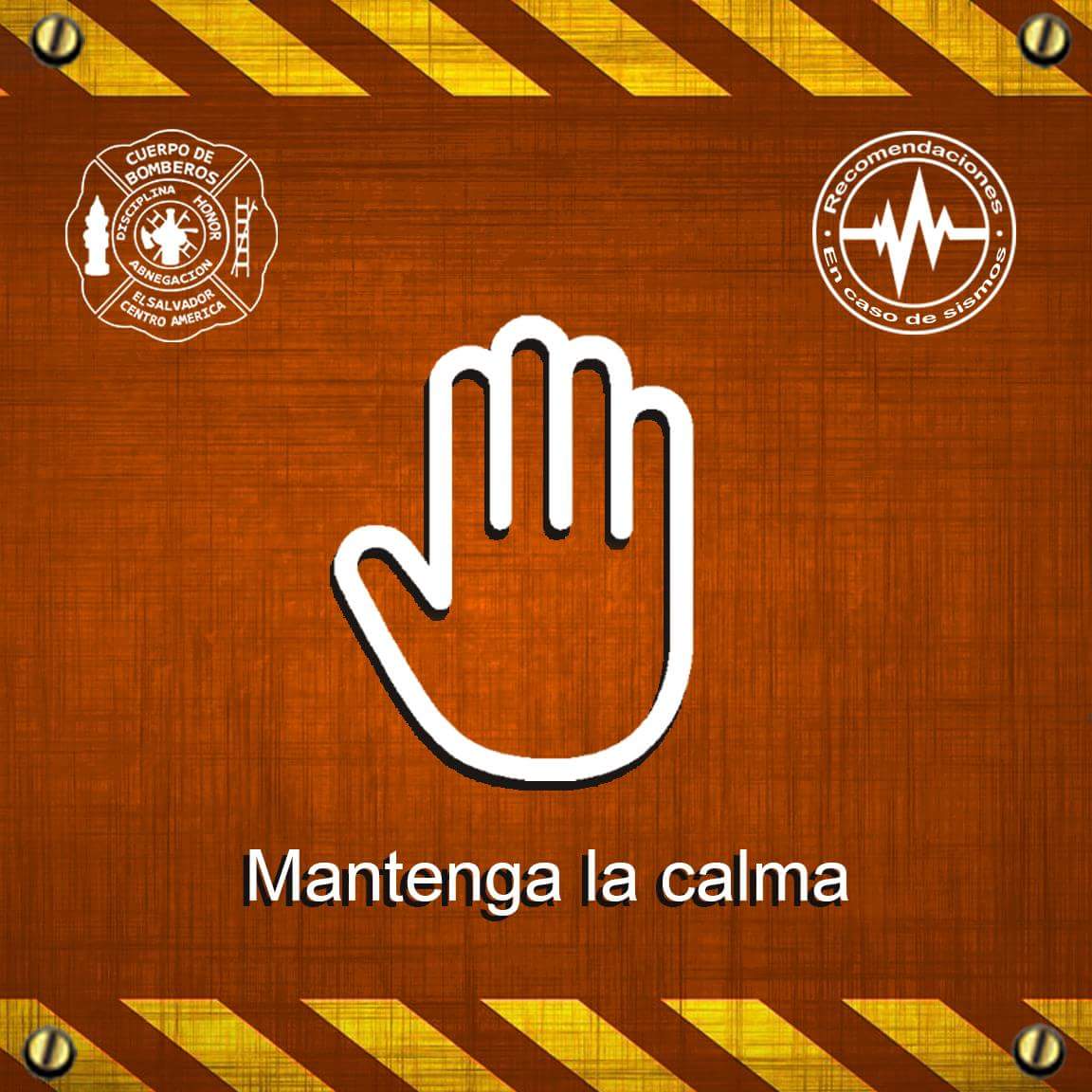 Mantenga La Plantilla Del Cartel De La Calma