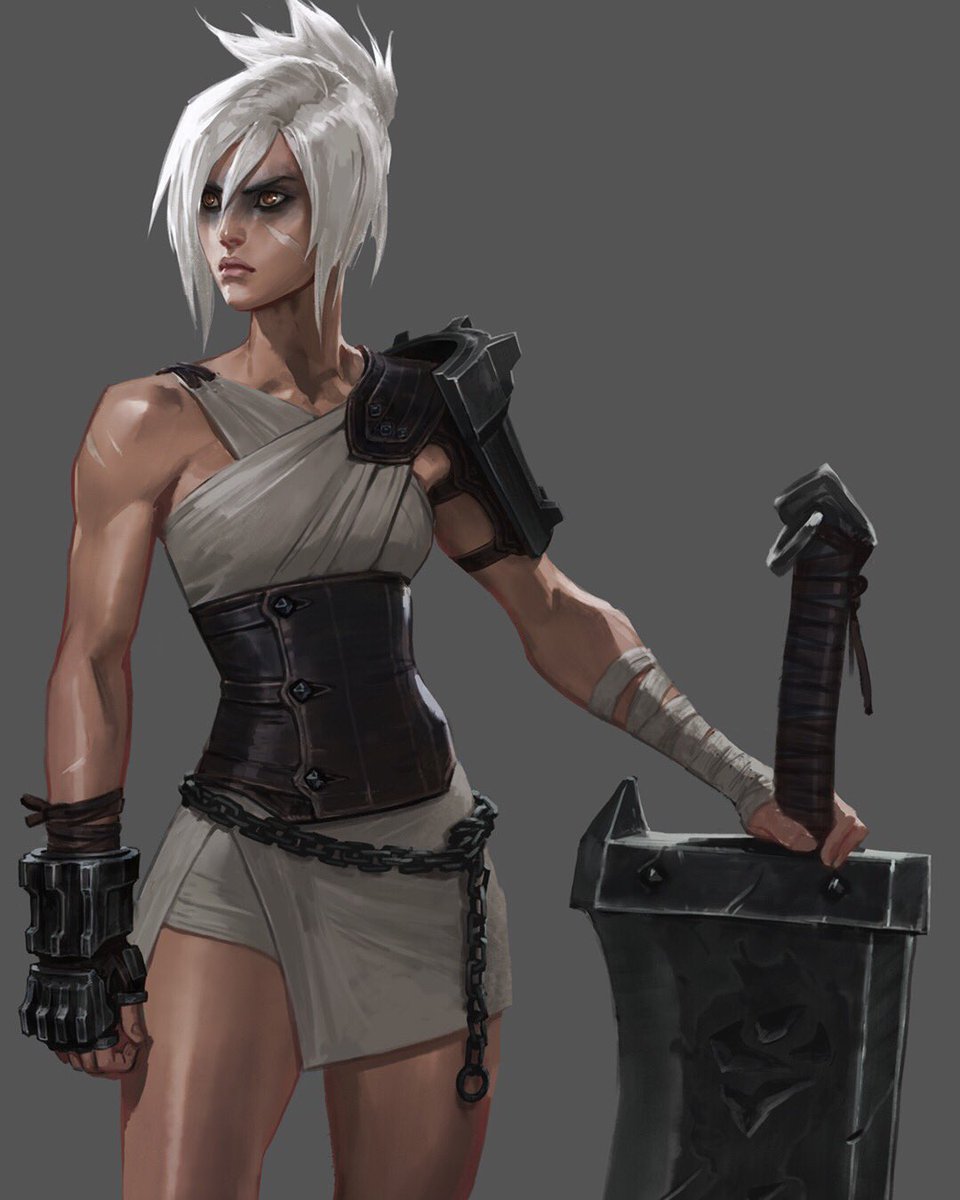 「Draven and Riven concept art from the "A」|Jason Chanのイラスト