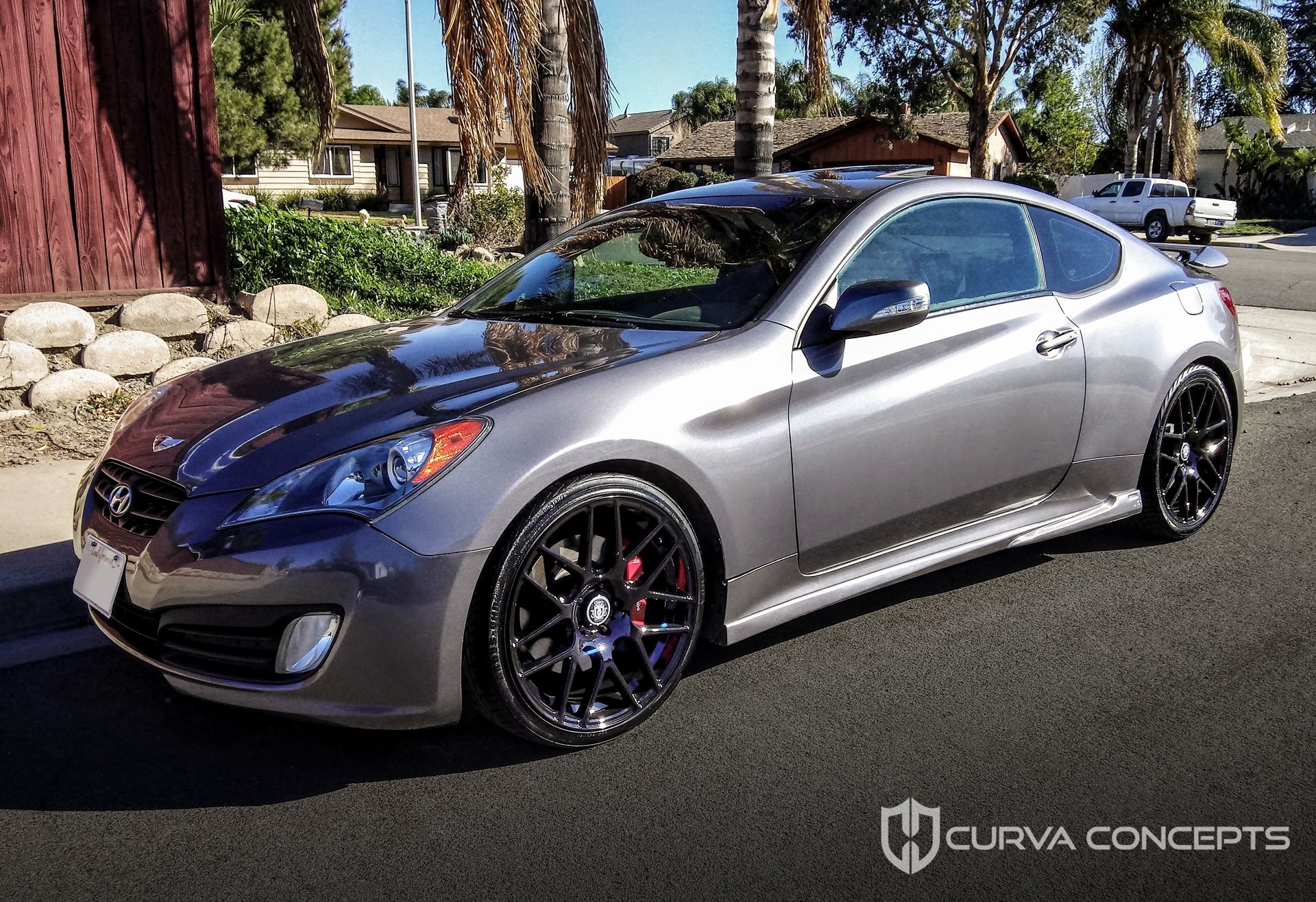 Hyundai Genesis Coupe Black Rims
