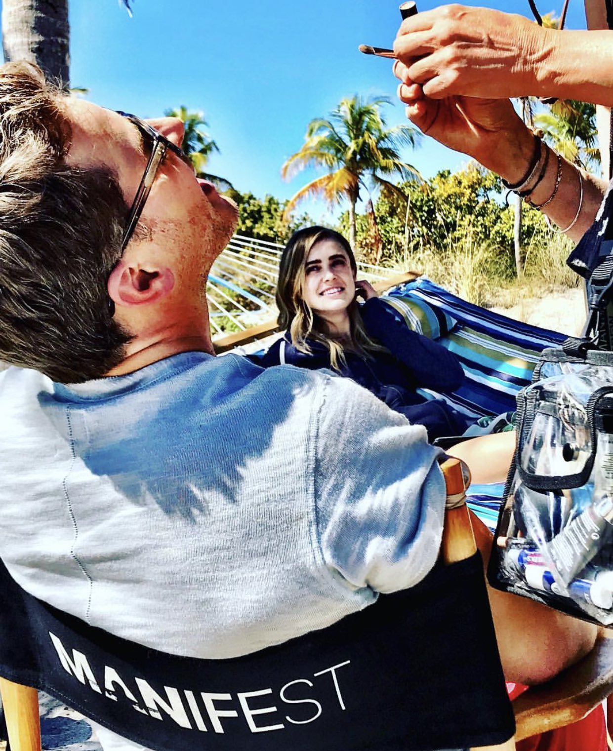 Manifesters ️ on Twitter: "Another BTS pic of the last day of filming season 1 of @NBCManifest ...