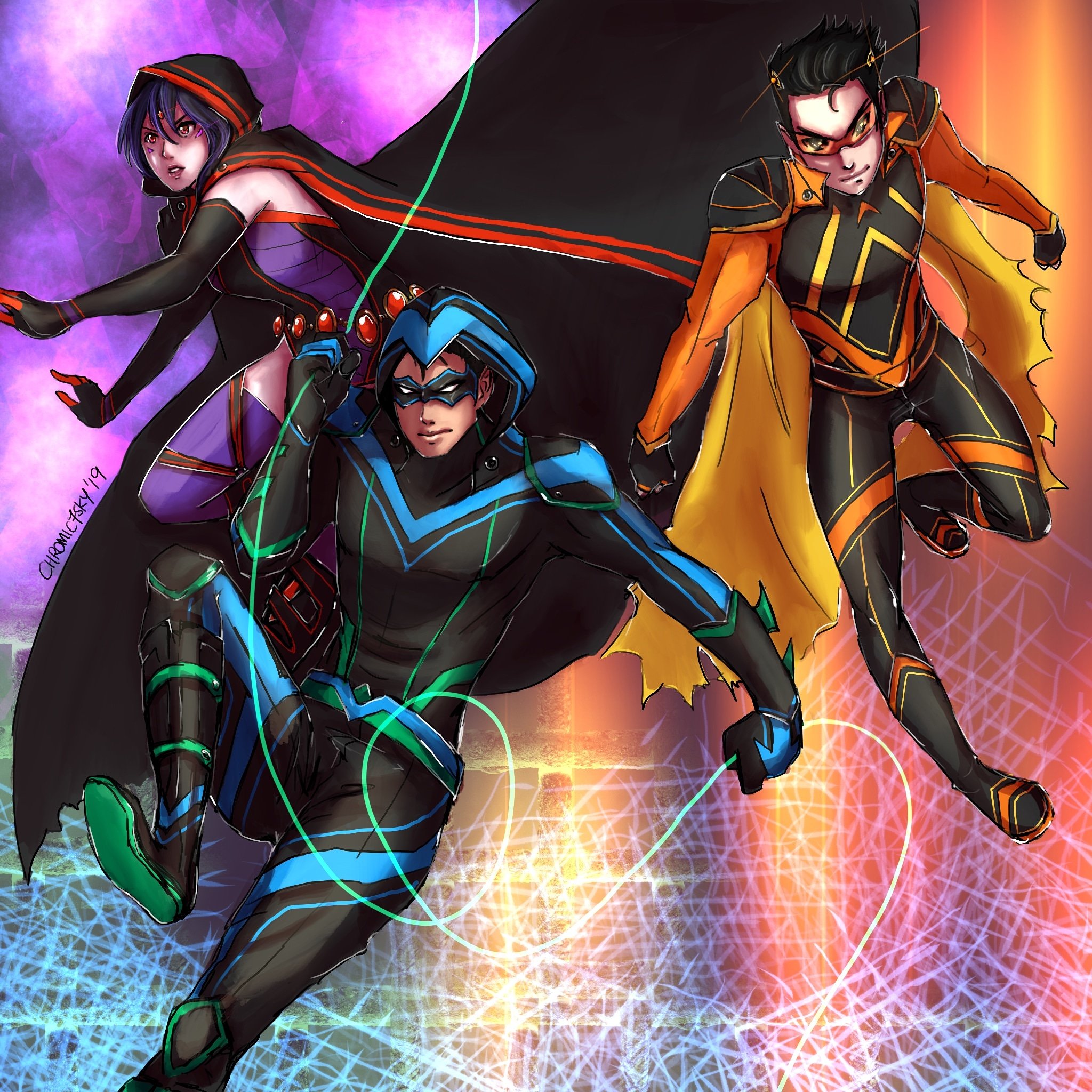 Nightwing And Flamebird