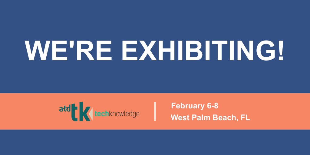 SkyPrep on Twitter: "Attending ATD Techknowledge next week? Visit our booth #602 to say "hi" or ...