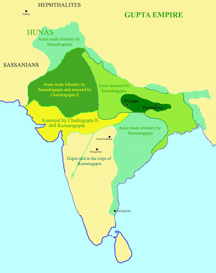 Gupta Empire Map