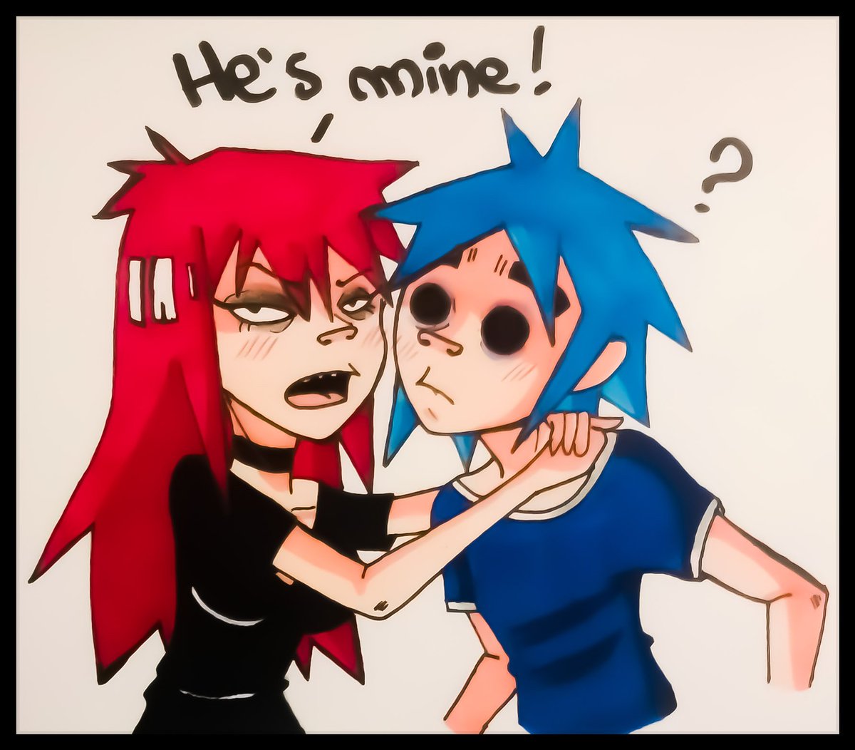 Gorillaz 2d And Noodle Kiss