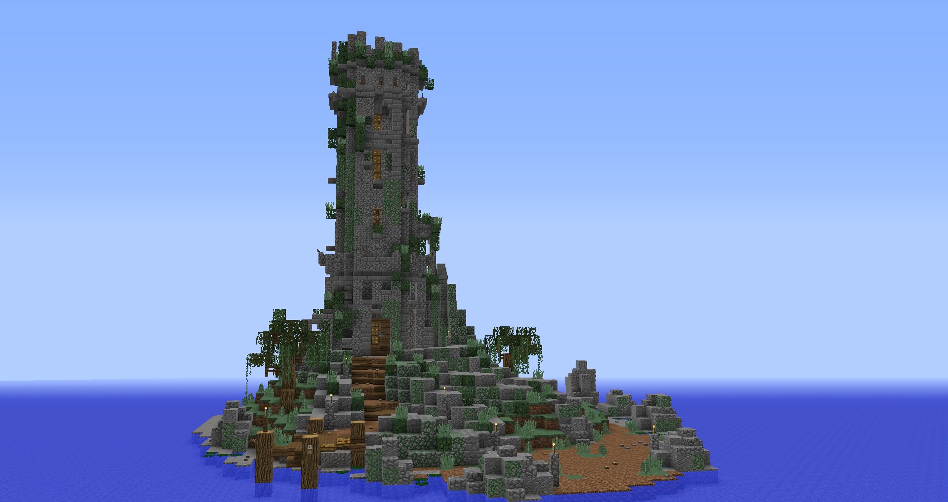 Minecraft Mountain Tower
