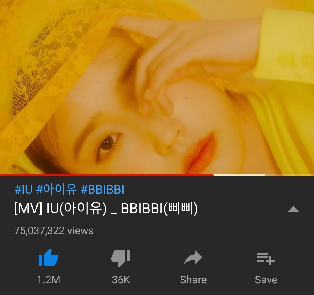 아이유isLOVE! 💜 #IU5(LILAC) on Twitter: "IU's mv BBiBBi has reached 75M+ views with 1.2M likes ...
