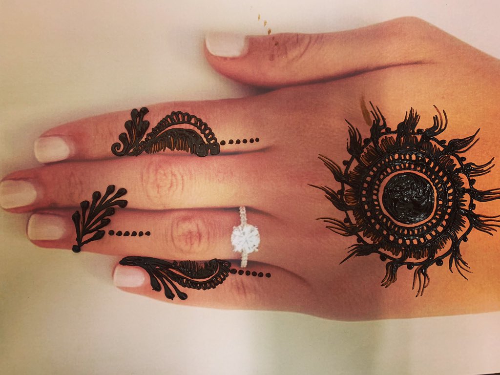 Easy Henna Sun Designs