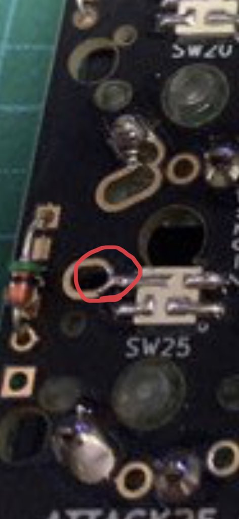 monksoffunk（もんく）Zinc/Attack25販売中 on Twitter: "この部分が短絡しているように見えます。 はんだ吸い取り線などではんだを吸い取ってみてください…