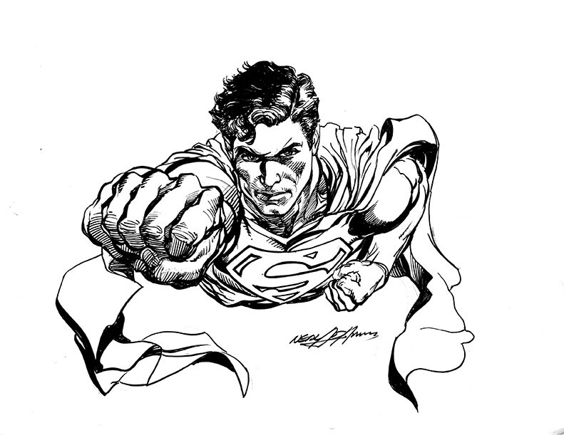 Superman Flying Coloring Pages