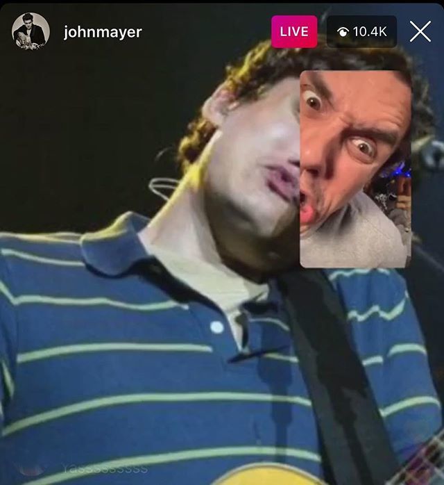 John Mayer Playing Guitar Face
