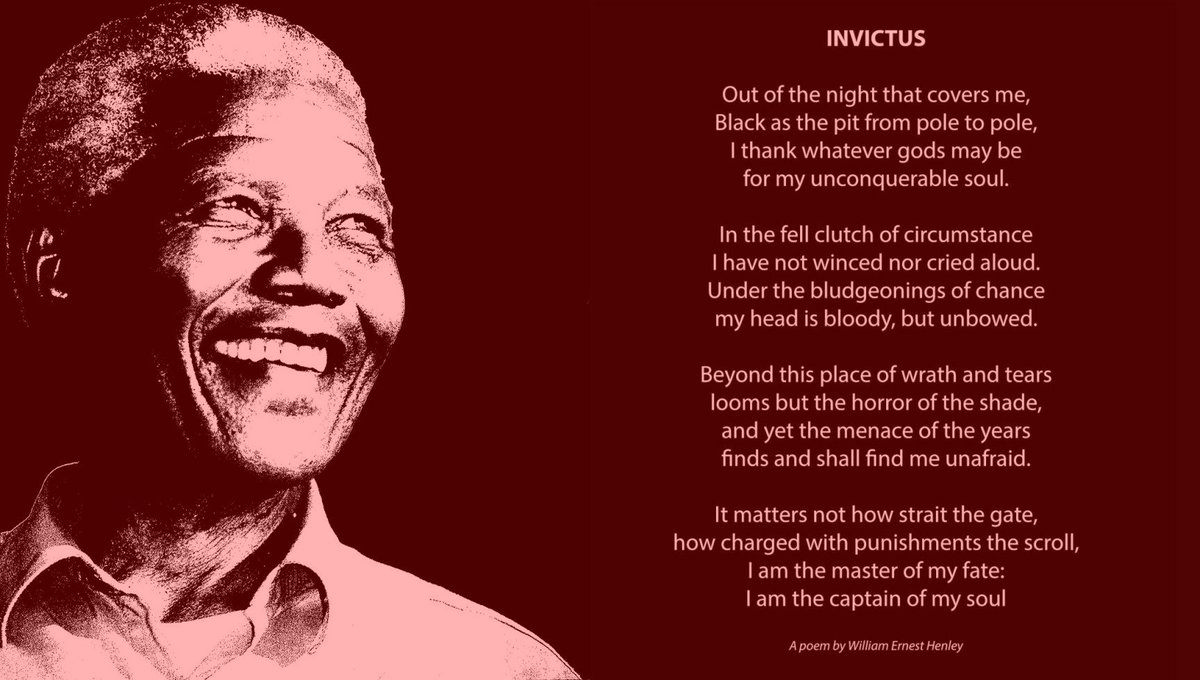 Nelson Mandela Invictus Poem