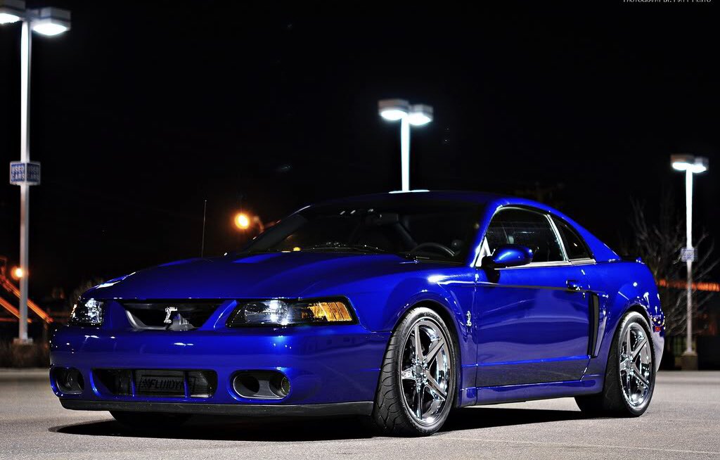 2003 Sonic Blue Mustang