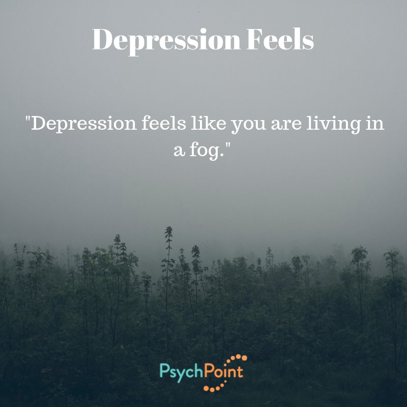 PsychPoint on Twitter: ""Depression feels like you're living in a fog." #depression #depressed # ...