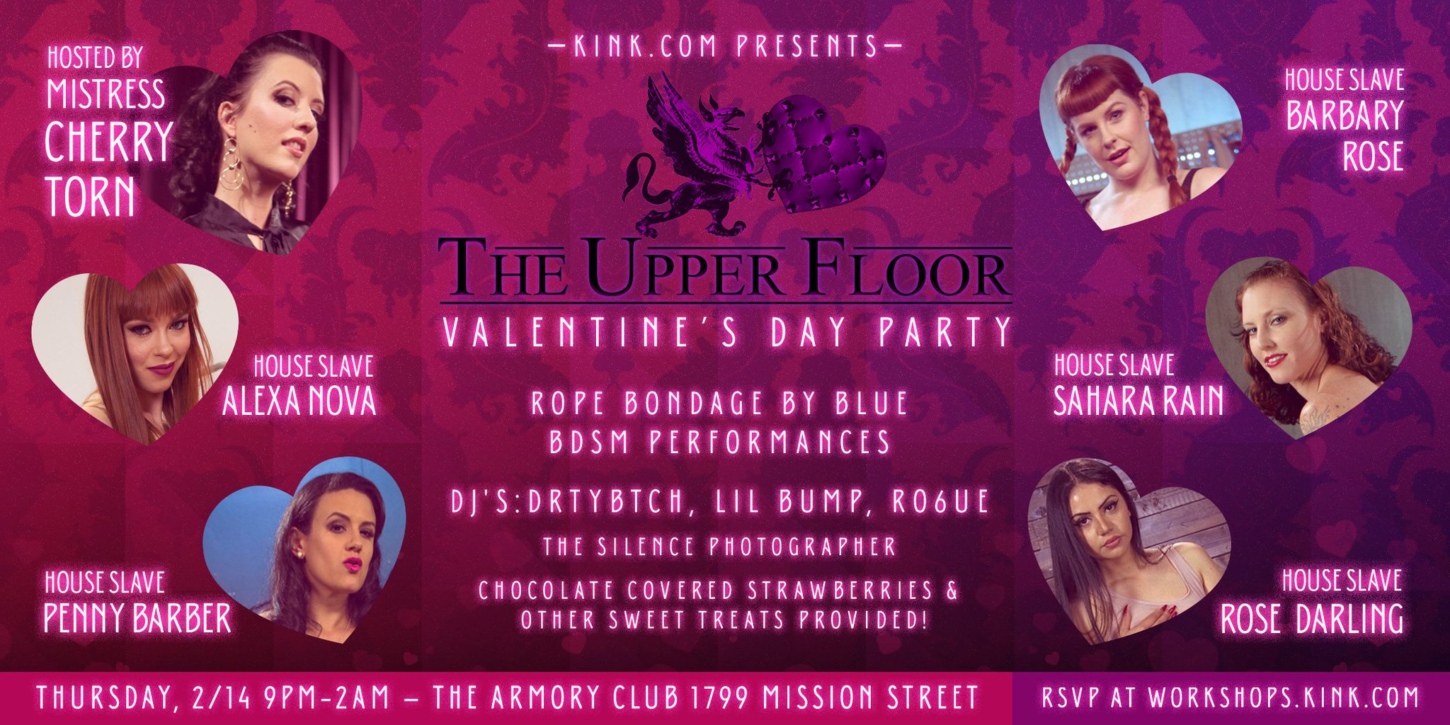 Tw Pornstars Kinkcom Events Twitter Presents The Upper Floor Valentines Day Party