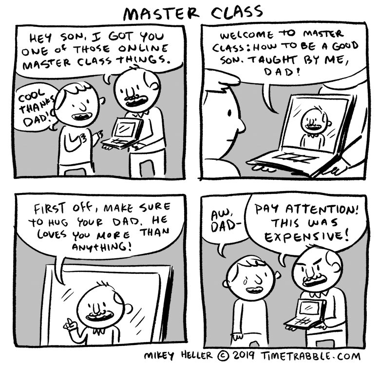 「i drew a comic about Master Class 」Mikey Hellerの漫画