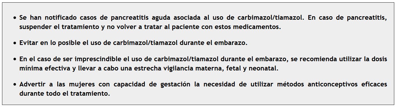 CARBIMAZOL (NEO-TOMIZOL®) Y TIAMAZOL (TIRODRIL®): RIESGO DE ...