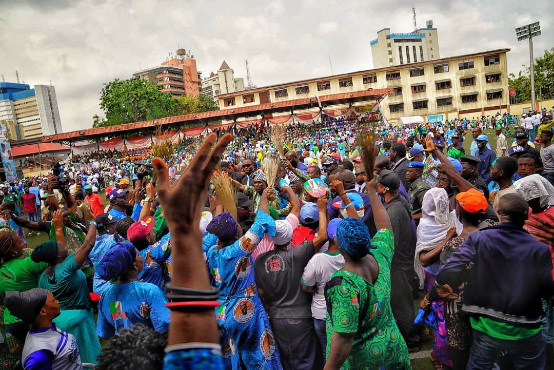 Pictures From Sanwo Olu Apc Mega Rally, Campus Square Lagos. Pictures ...