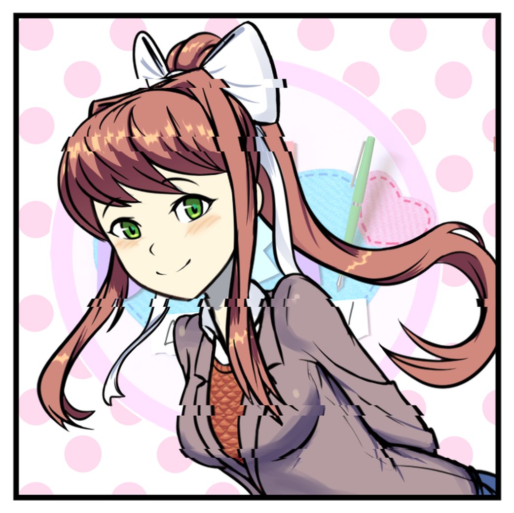 3/3) 7. Monika - Doki Doki Literature Club (@lilmonix3/@dan」LimeHazard ...