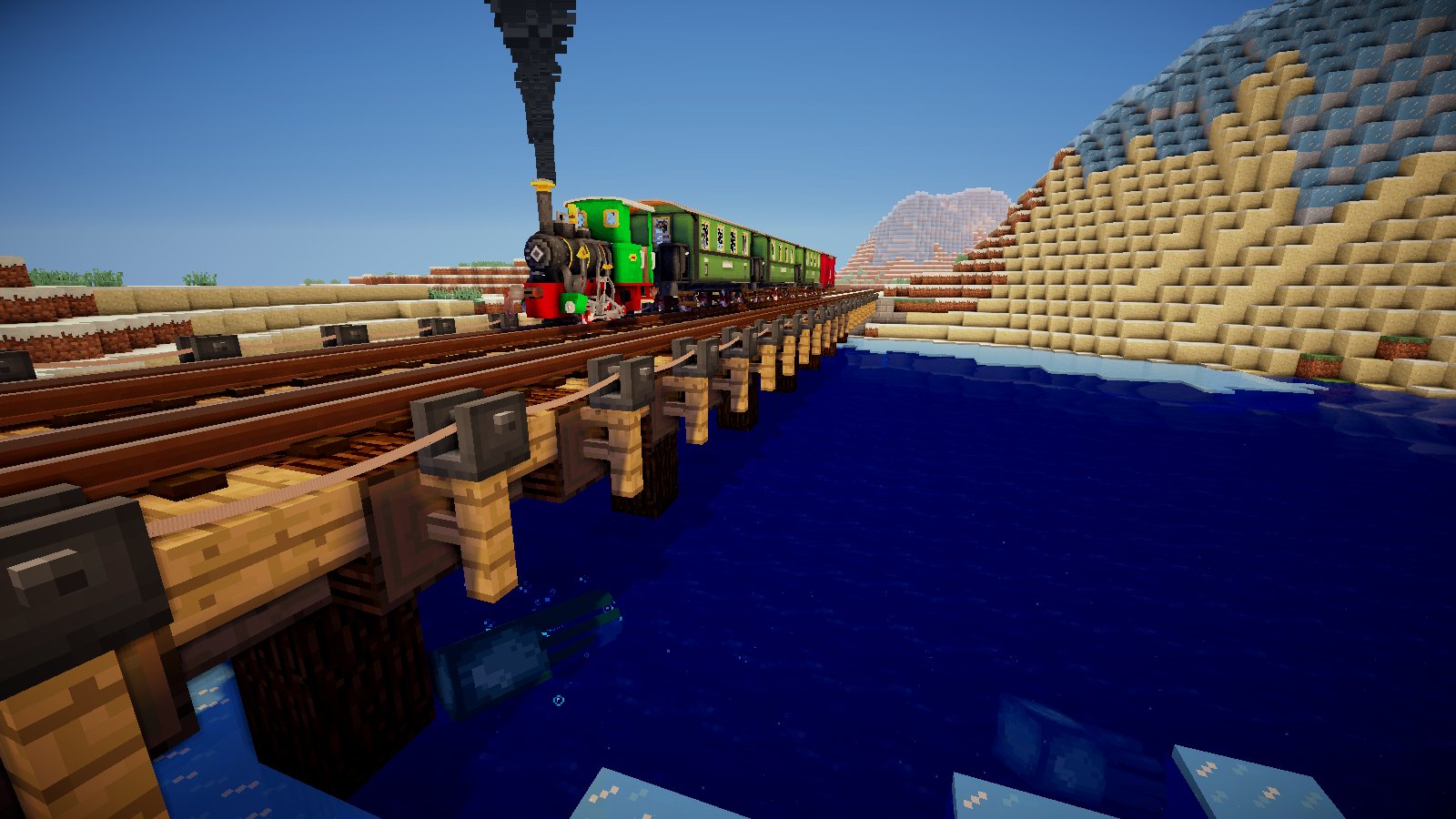 Minecraft Giant On Train