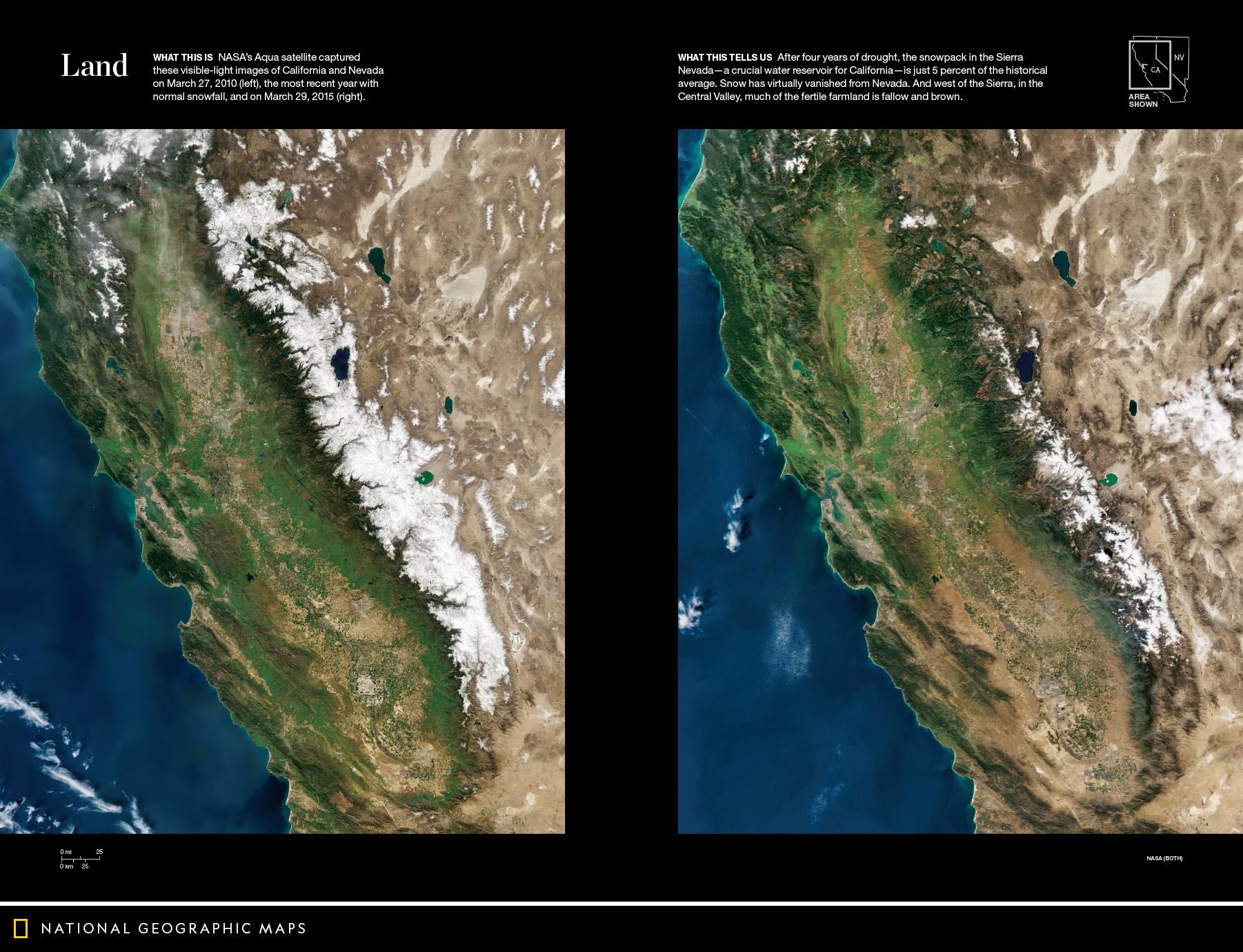 California Drought Nasa