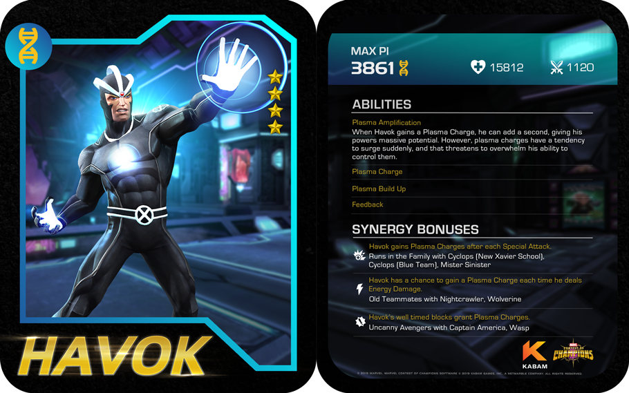 Havok Marvel Powers