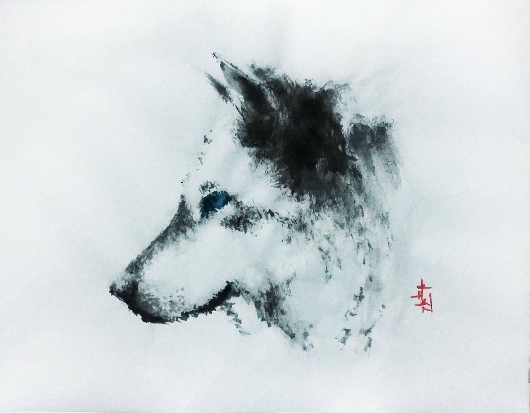 Chinese Wolf Art