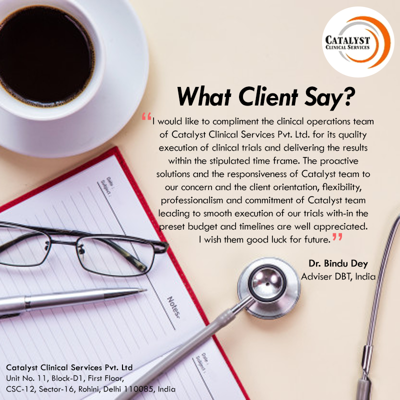 Catalyst Clinical Services Pvt Ltd on Twitter: "Its our immense pleasure to share what our ...