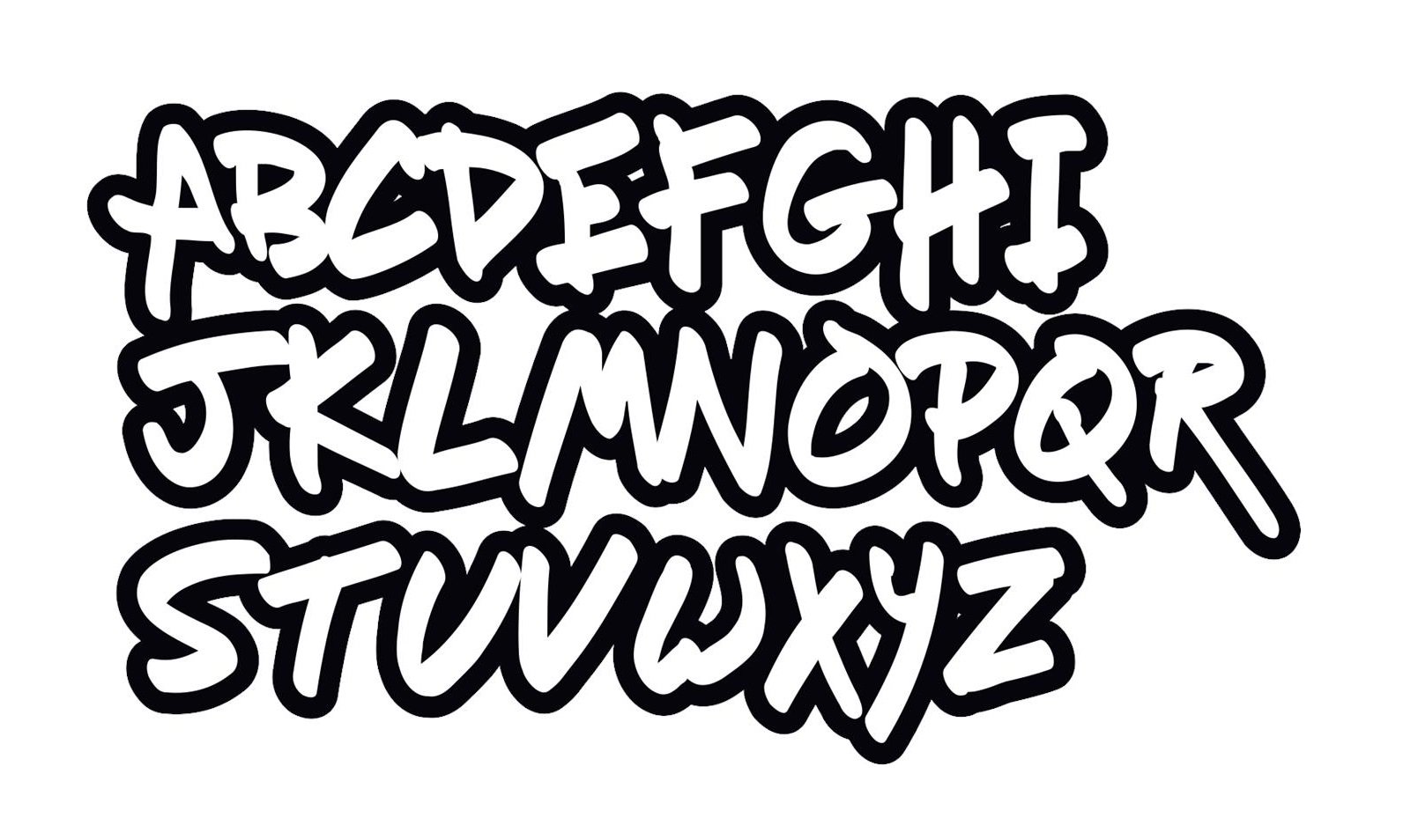 Graffiti Font Alphabet Abc Letters Royalty Free Vector, 51% OFF