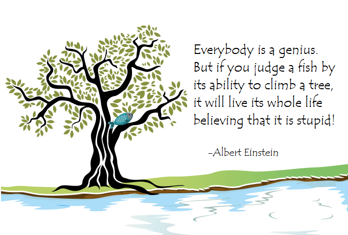 Quotes Albert Einstein Fish