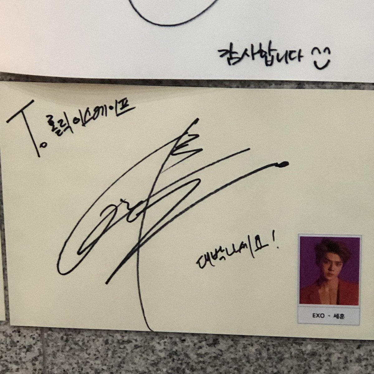 Exo Sehun Signature