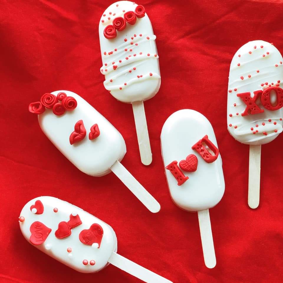 20 Paletas tipo Magnum para Día de San Valentín - Pasteles D' Lulú