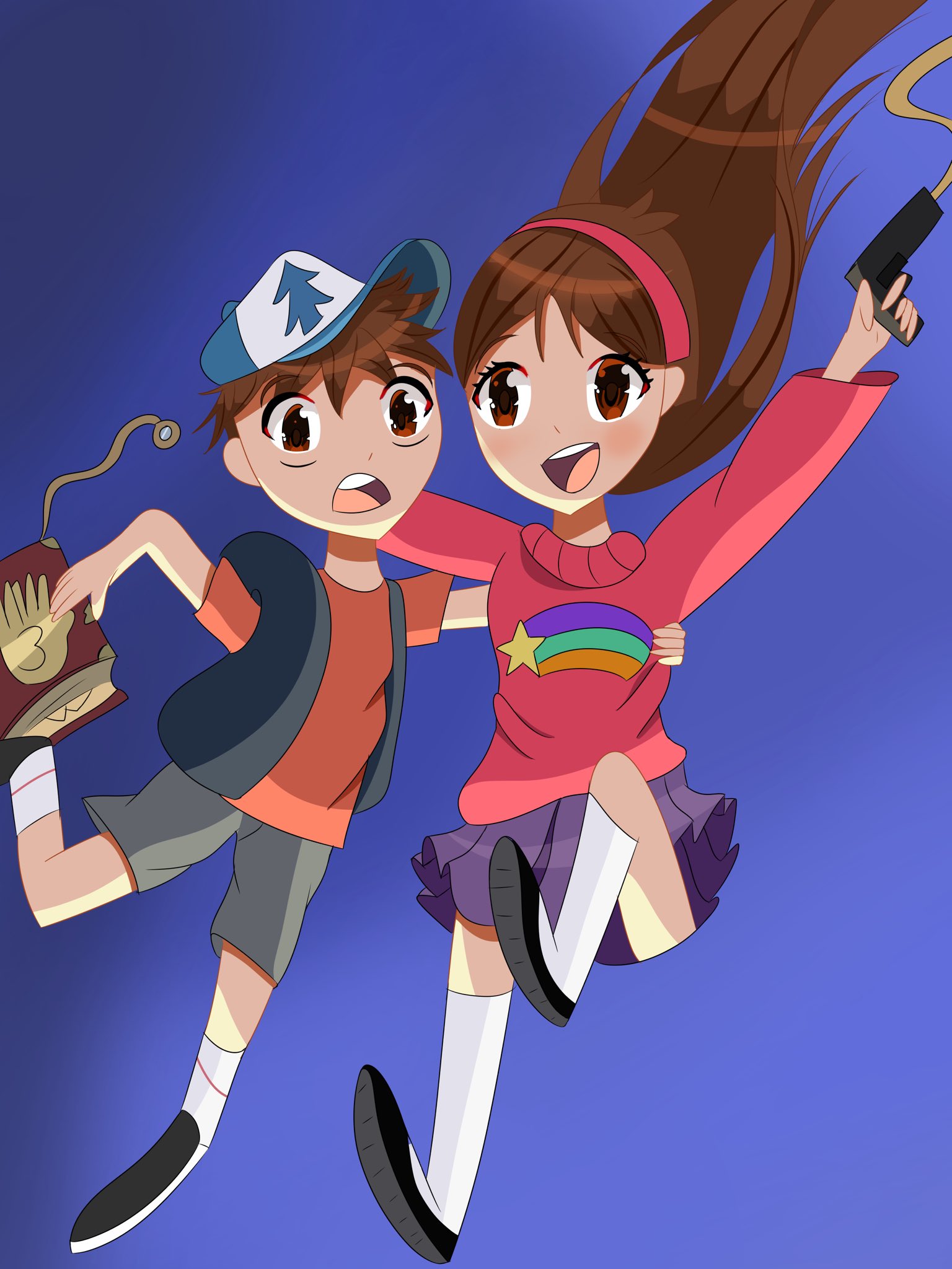 Dipper And Mabel Pines Anime