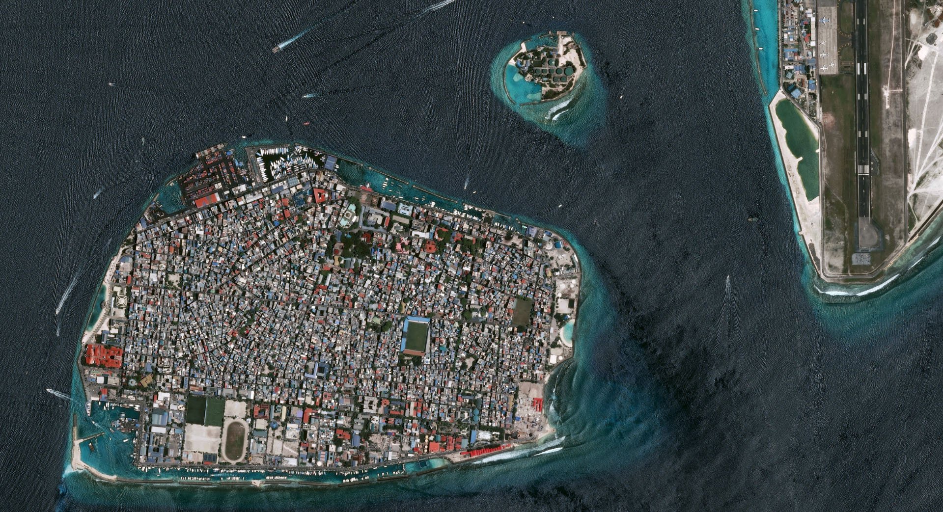 Male Island Map Maldives Capital City Malé Travel Wonders